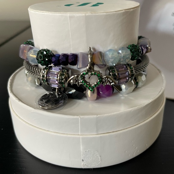 Bomb Party | Jewelry | Bp Dont Touch The Spindle Halloween Stack | Poshmark